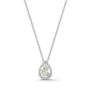 Pear Micro Pave Pendant - Necklaces Jewelry Collections